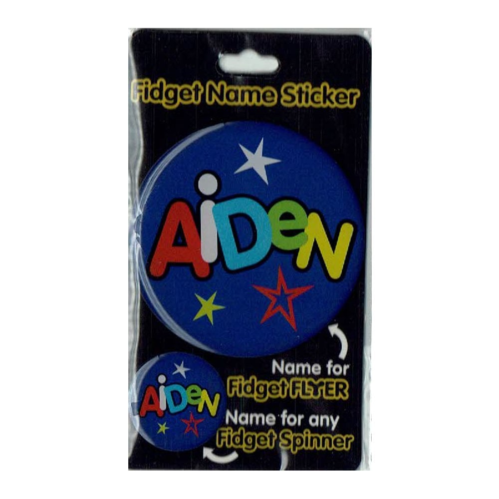 Fidget Flyer Name Stickers Aiden | The Scotland Shop