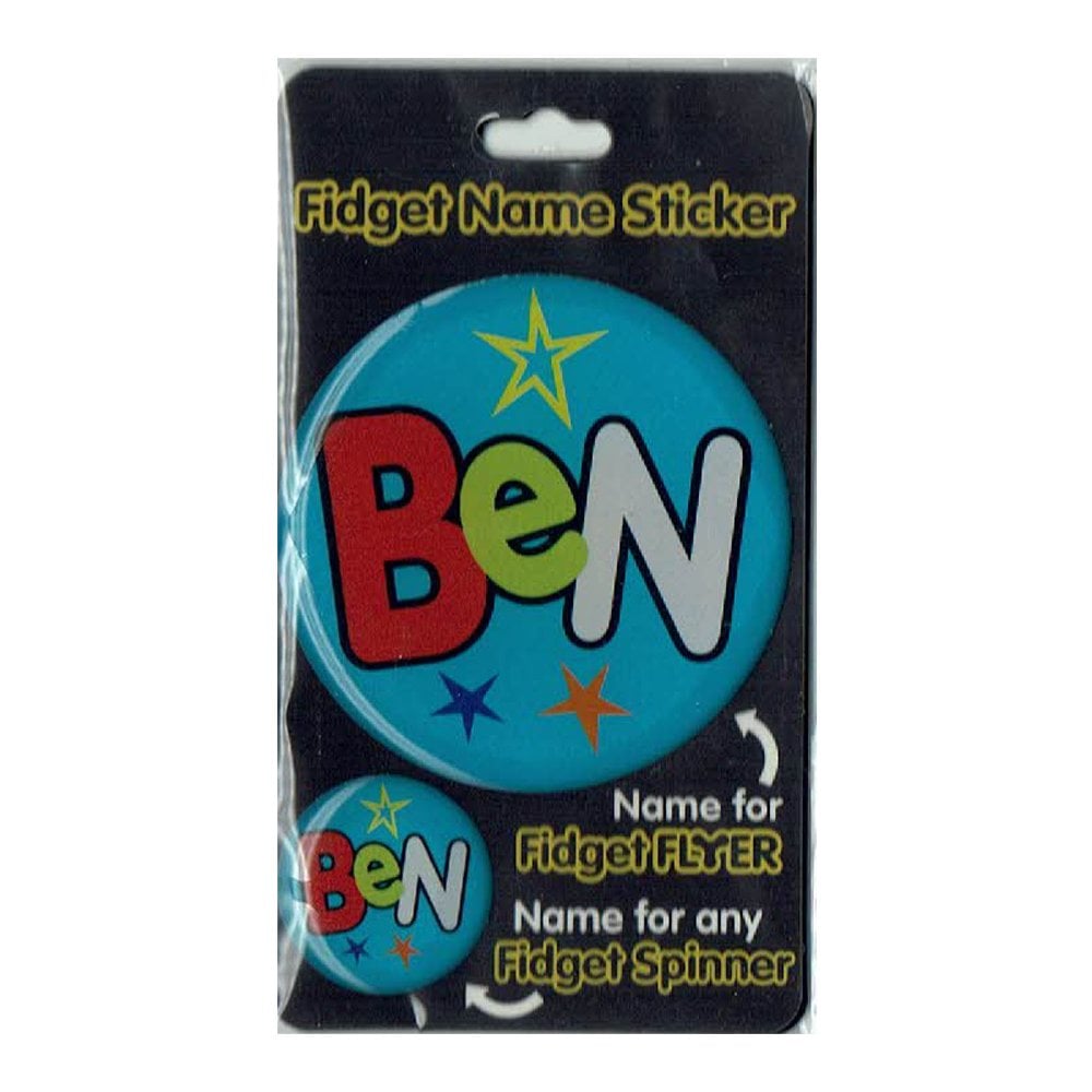 Fidget Flyer Name Stickers Ben | The Scotland Shop