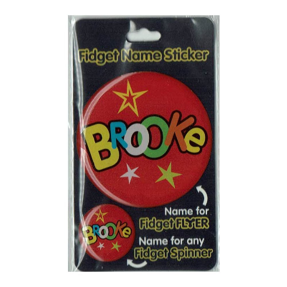 Fidget Flyer Name Stickers Brooke | The Scotland Shop
