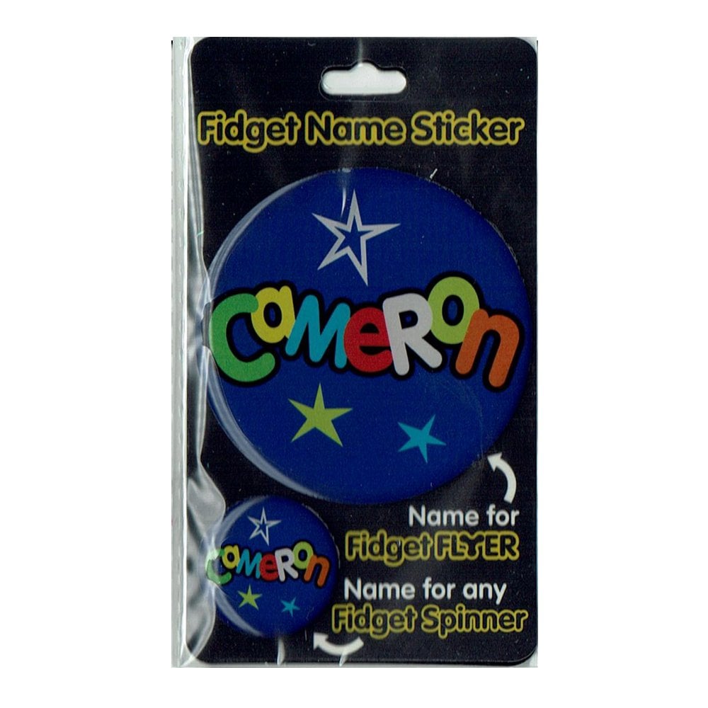 Fidget Flyer Name Stickers Cameron | The Scotland Shop