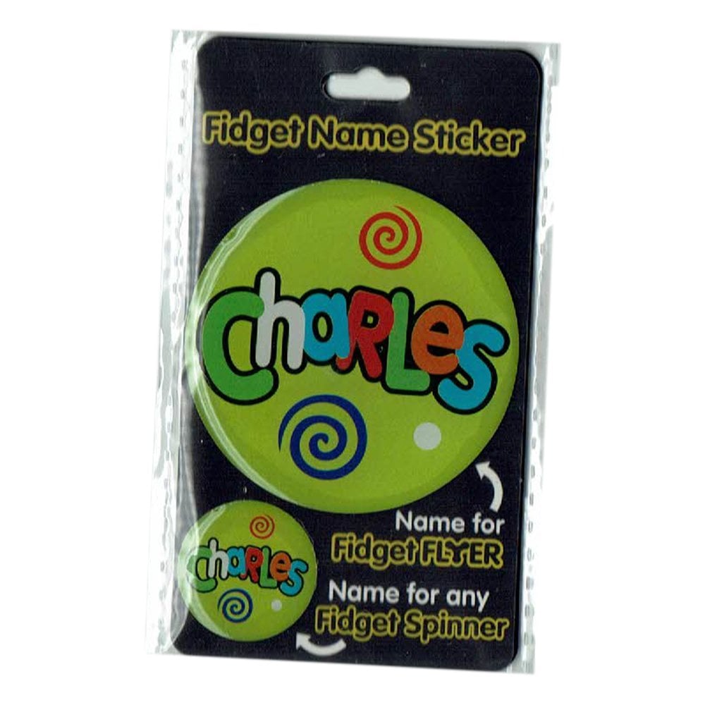 Fidget Flyer Name Stickers Charles | The Scotland Shop