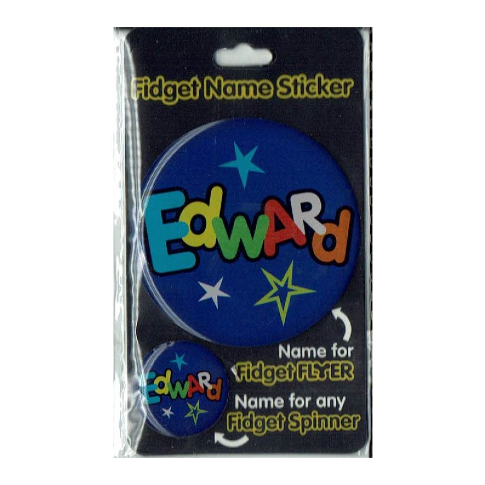 Fidget Flyer Name Stickers Edwards | The Scotland Shop
