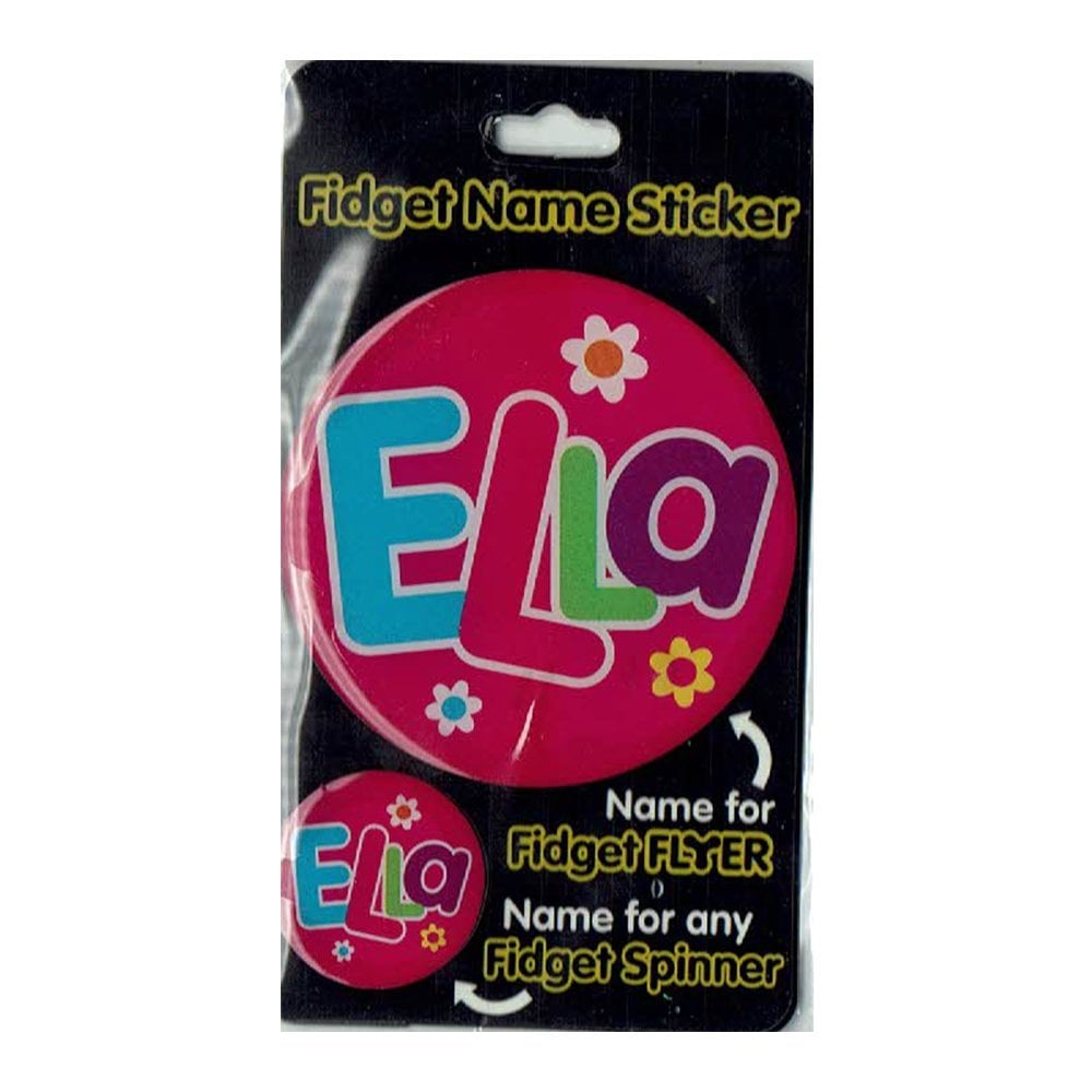 Fidget Flyer Name Stickers Ella | The Scotland Shop