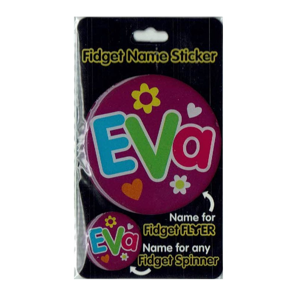 Fidget Flyer Name Stickers Eva | The Scotland Shop