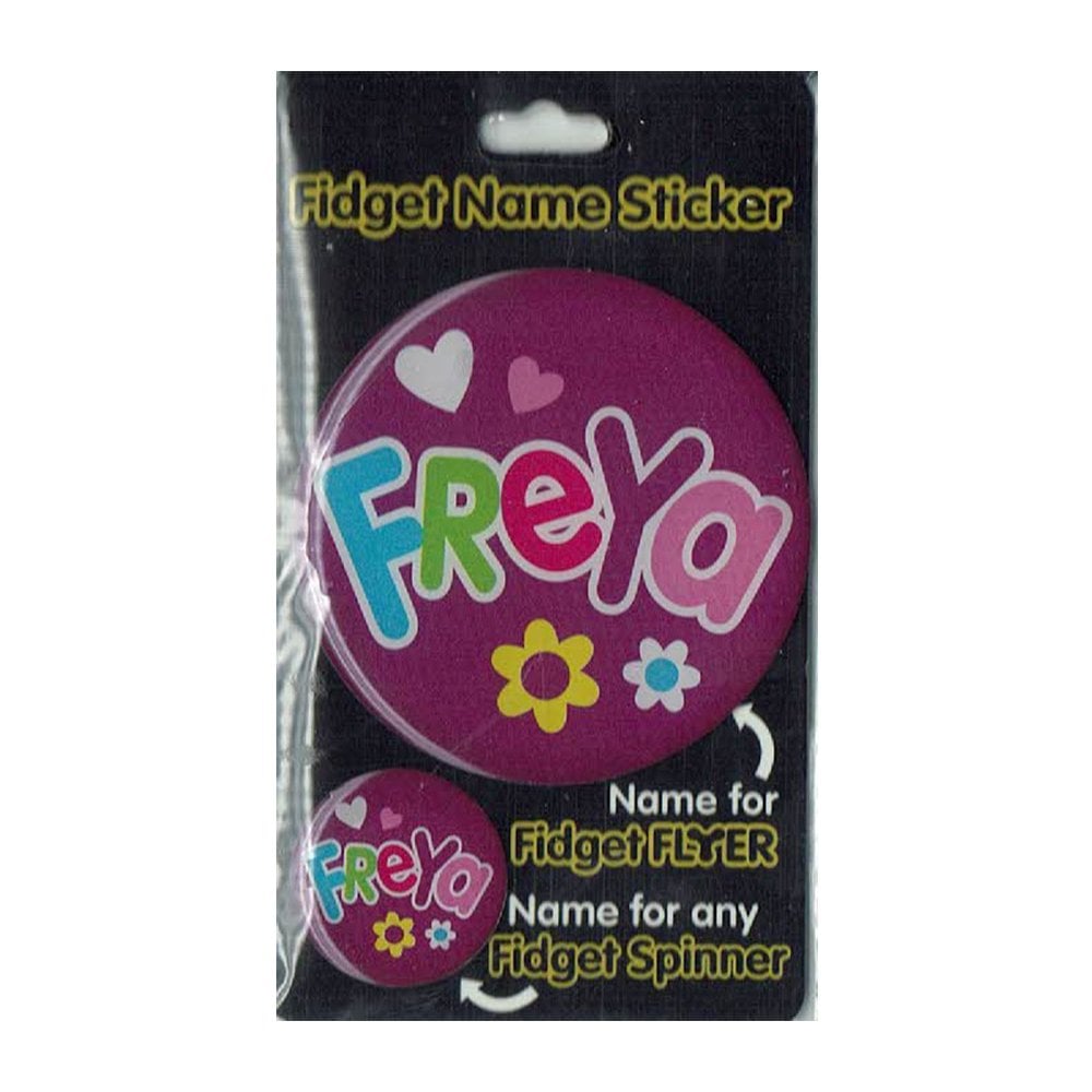 Fidget Flyer Name Stickers Freya | The Scotland Shop