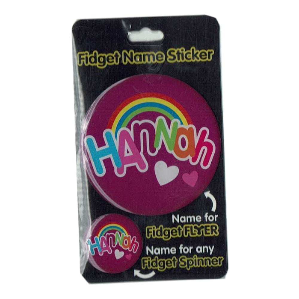 Fidget Flyer Name Stickers Hannah | The Scotland Shop