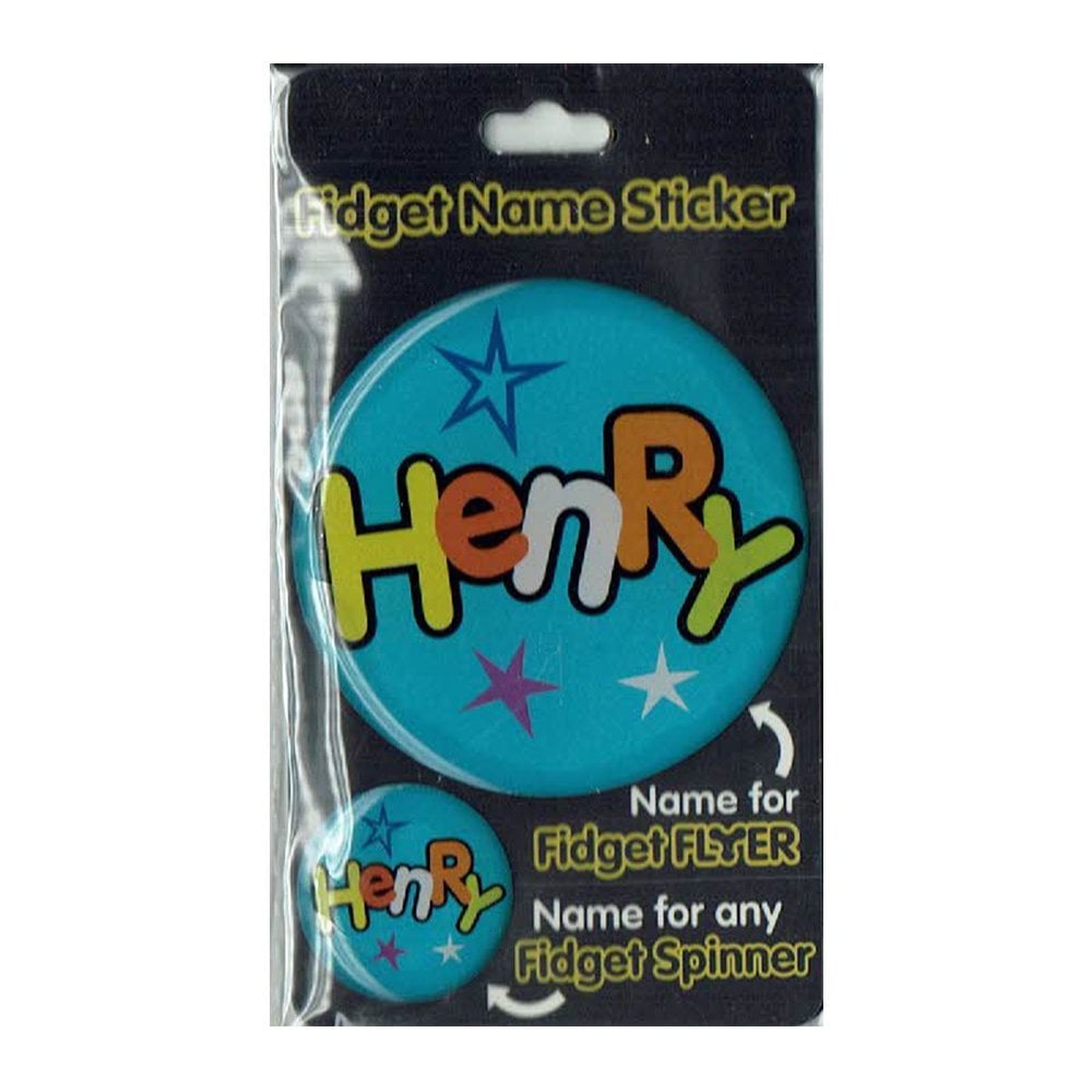 Fidget Flyer Name Stickers Henry | The Scotland Shop