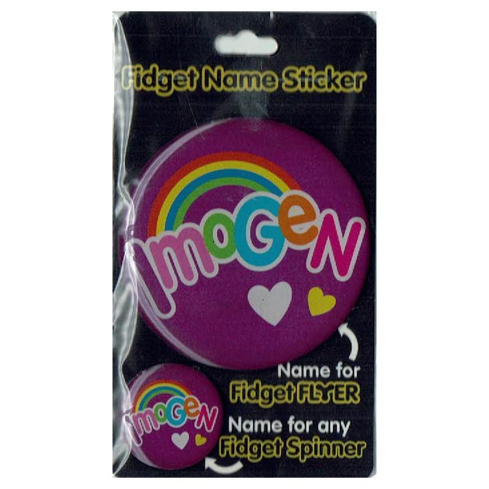 Fidget Flyer Name Stickers Imogen | The Scotland Shop