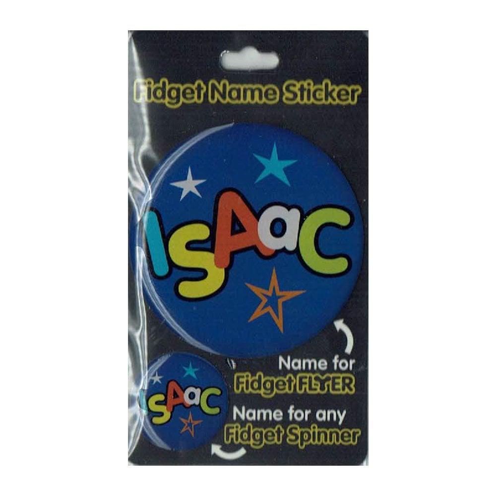 Fidget Flyer Name Stickers Isaac | The Scotland Shop
