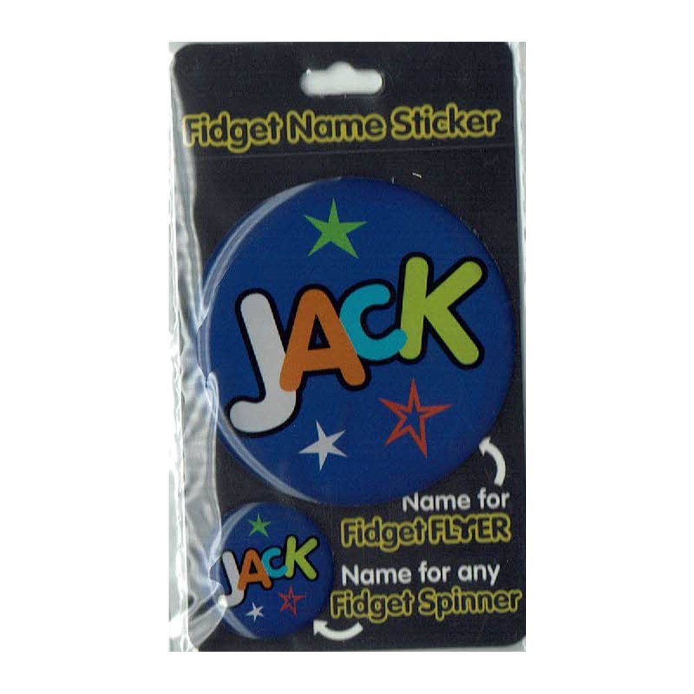 Fidget Flyer Name Stickers Jack | The Scotland Shop