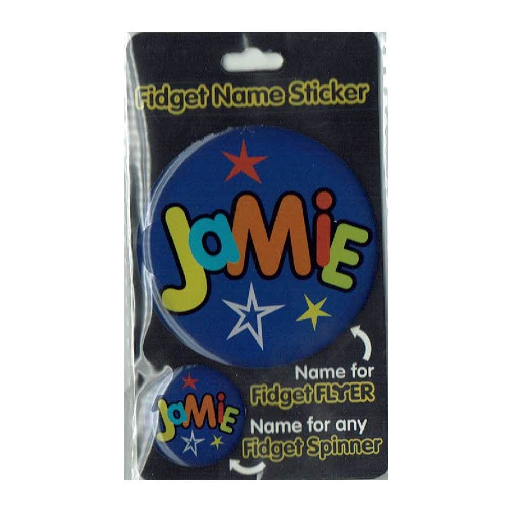 Fidget Flyer Name Stickers Jamie | The Scotland Shop