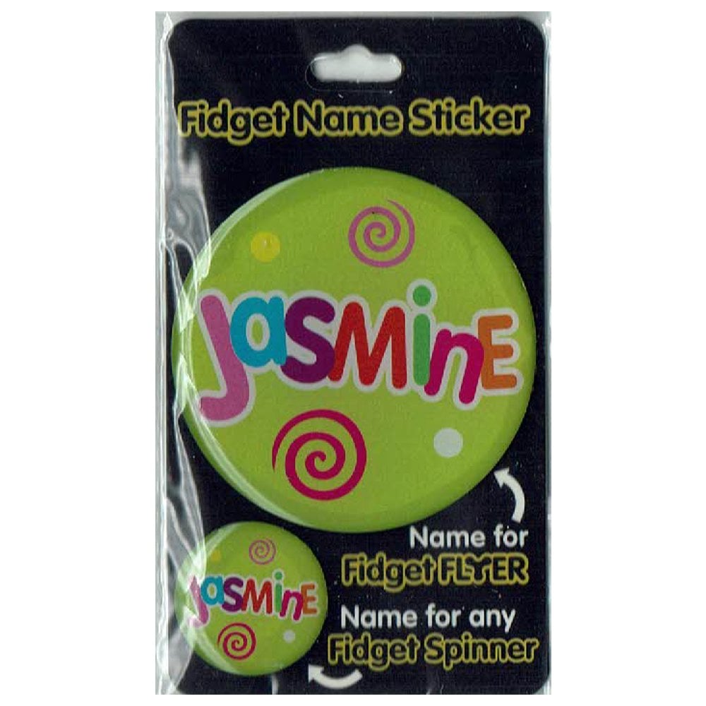 Fidget Flyer Name Stickers Jasmine | The Scotland Shop