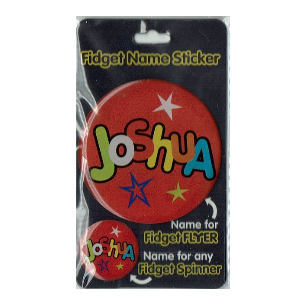 Fidget Flyer Name Stickers Joshua | The Scotland Shop
