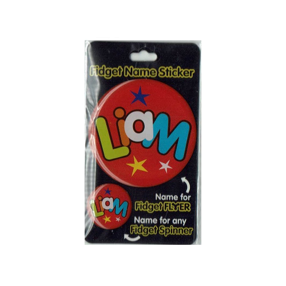 Fidget Flyer Name Stickers Liam | The Scotland Shop