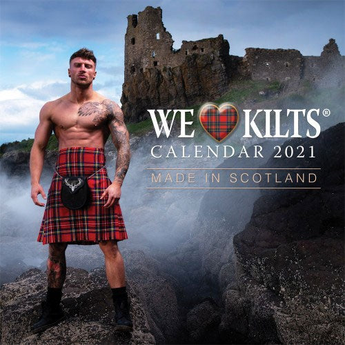 We Love Kilts Wall Calendar 2021 | The Scotland Shop