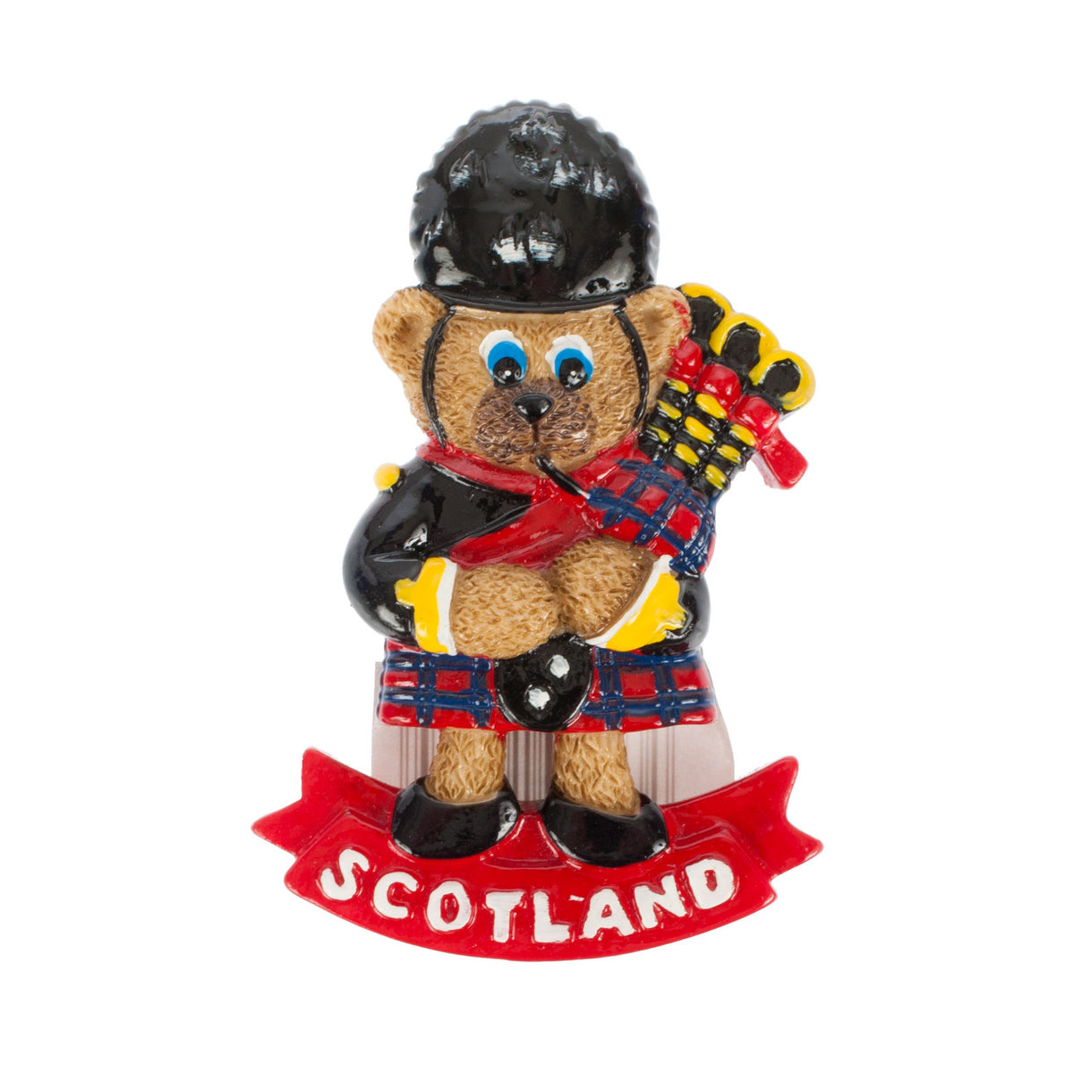 Resin Magnet - Piper Bear | The Scotland Shop