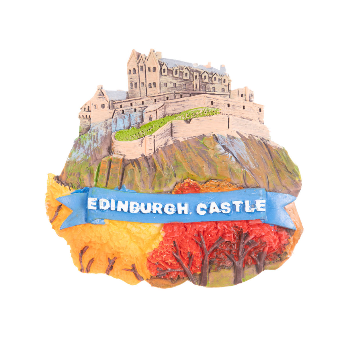 Resin Magnet - Sct Edin Castle Picture | The Scotland Shop