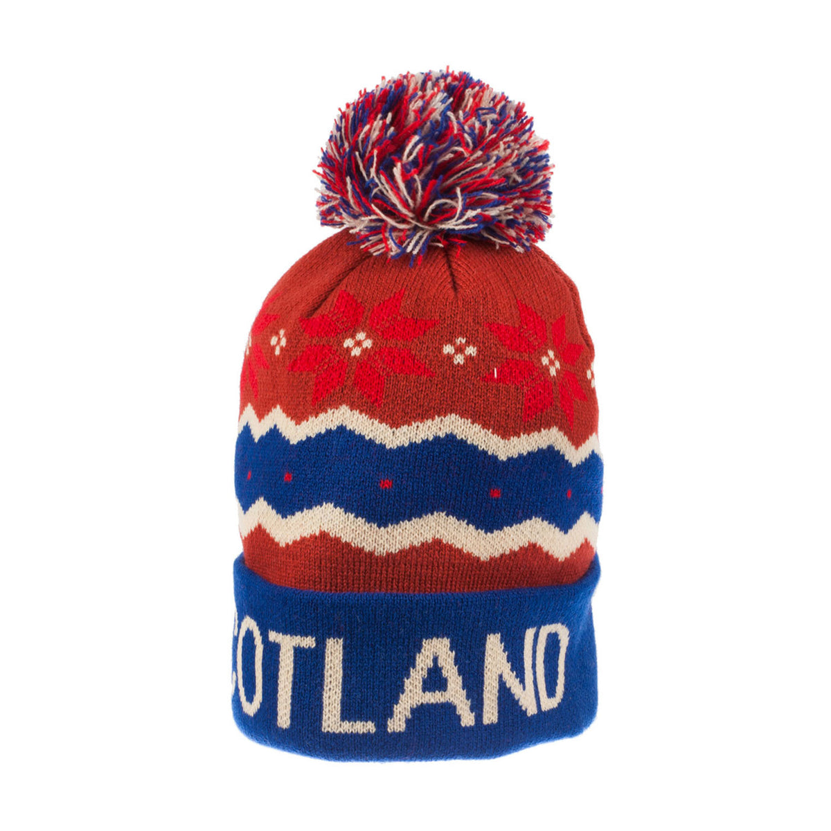 Ski Hat- Red/Blue-Scotland | The Scotland Shop