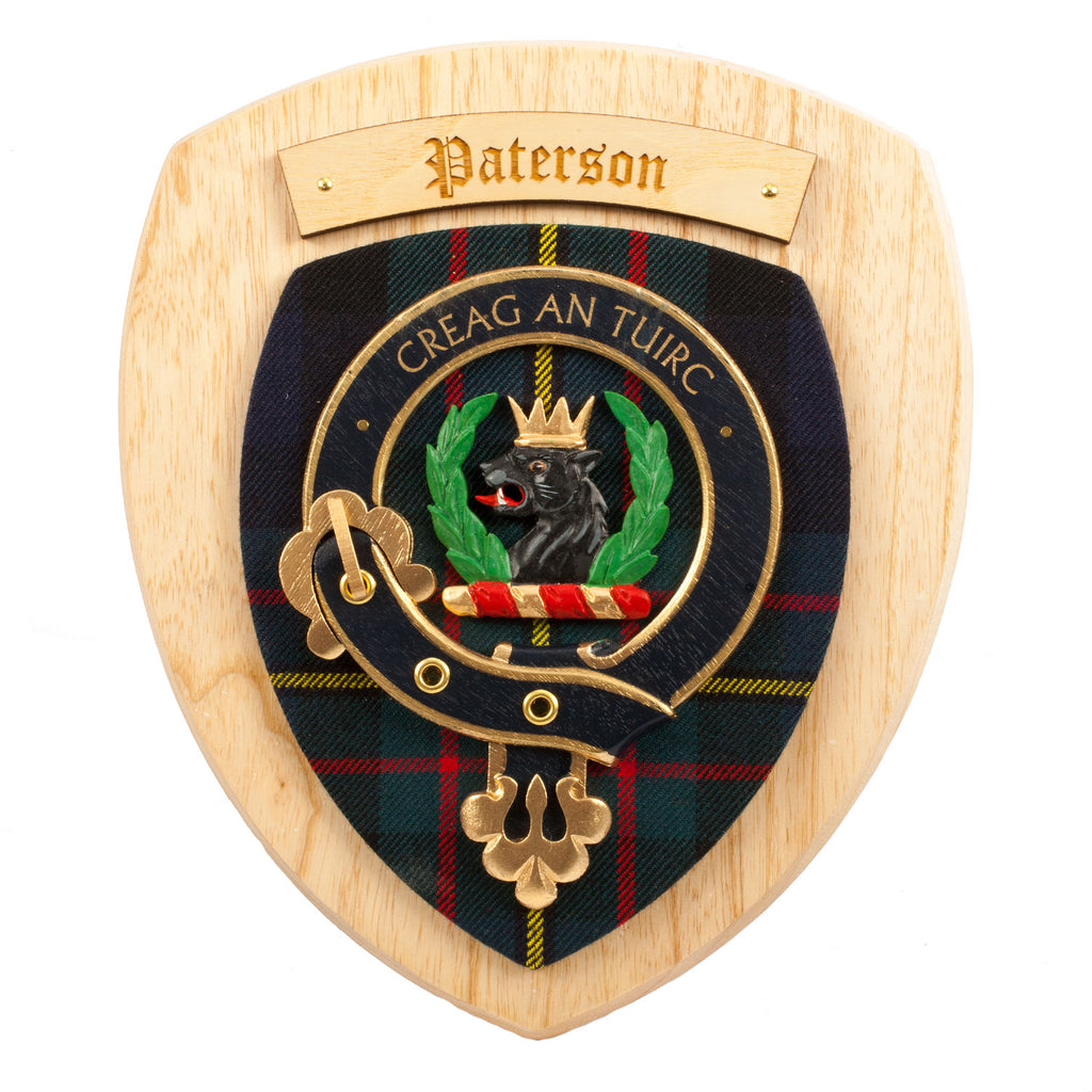 Clan Wall Plaque Paterson | The Scotland Shop