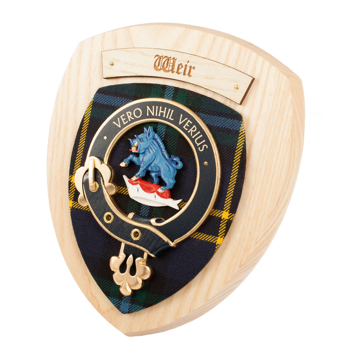 Clan Wall Plaque Weir | The Scotland Shop