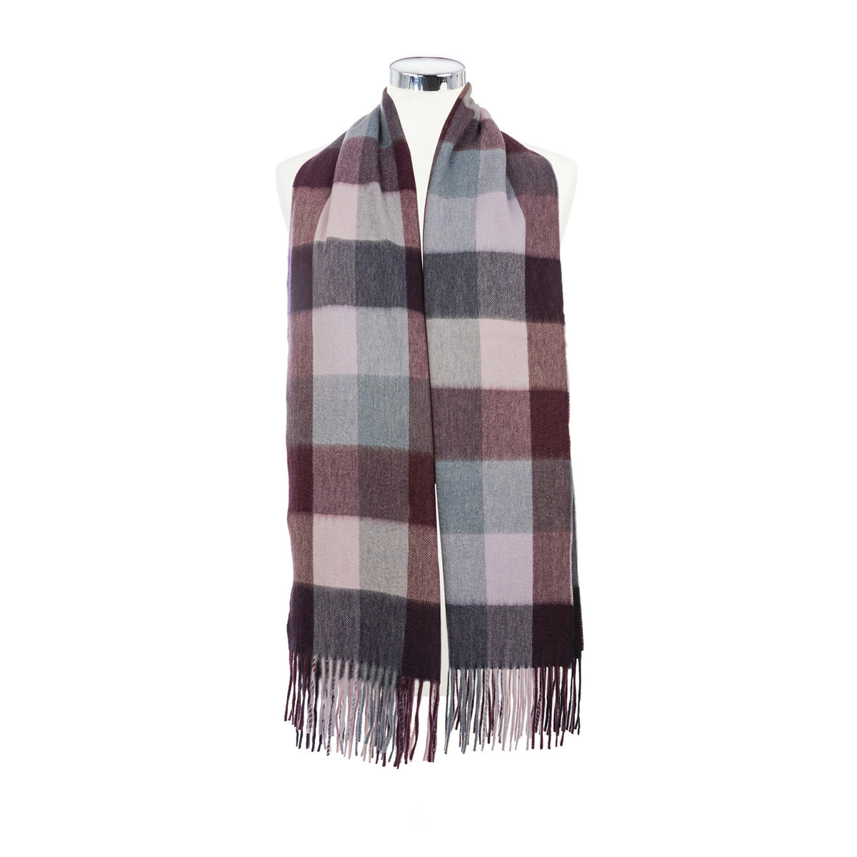 Balmoral 100% Cashmere Woven Stole PINK | The Scotland Shop