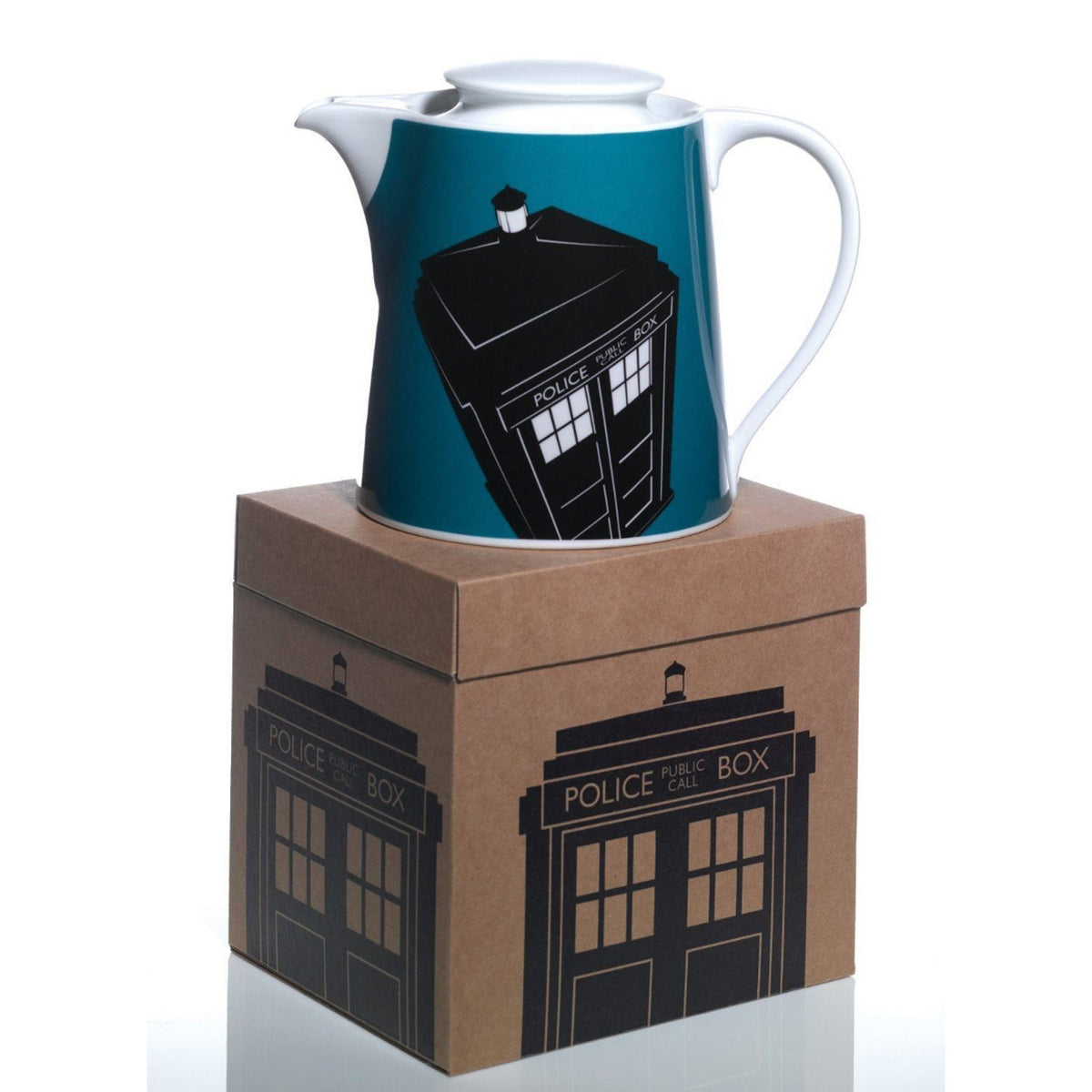 Dw Teal Tardis Teapot | The Scotland Shop