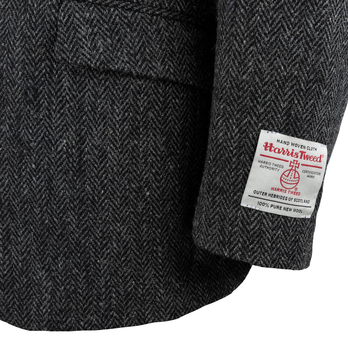 Harris Harris Tweed Jacket Gents Dk Grey Herringbone | The Scotland Sh ...