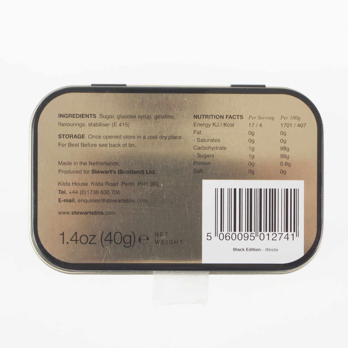 Stewarts Luxury Mints - 40G Westie Tin | The Scotland Shop