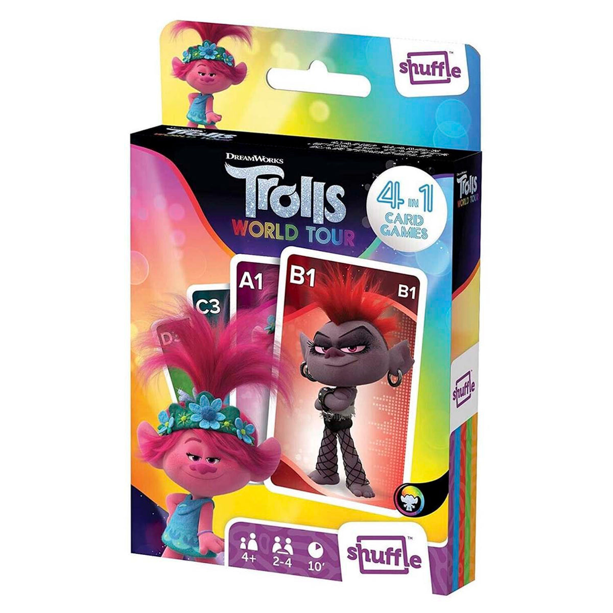 Shuffle Fun 4 In 1 Trolls | The Scotland Shop