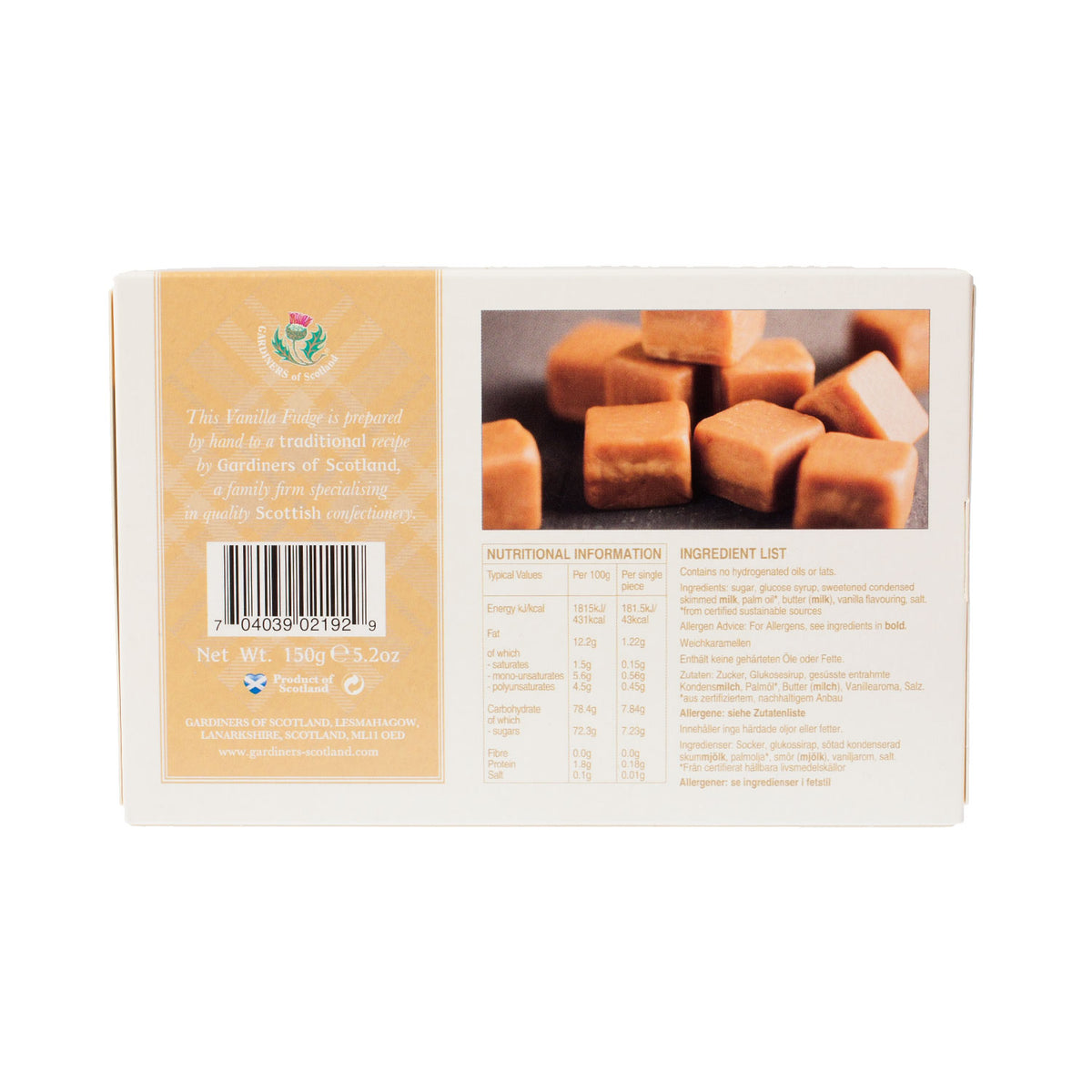 Vanilla Fudge Carton | The Scotland Shop