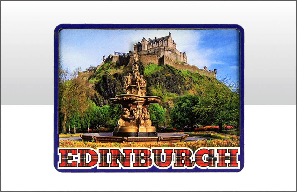 Edinburgh Castle Wood Magnet | The Scotland Shop
