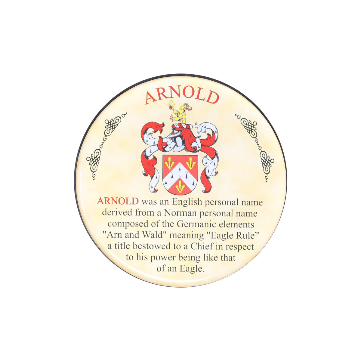 Heraldic Coaster Arnold | The Scotland Shop
