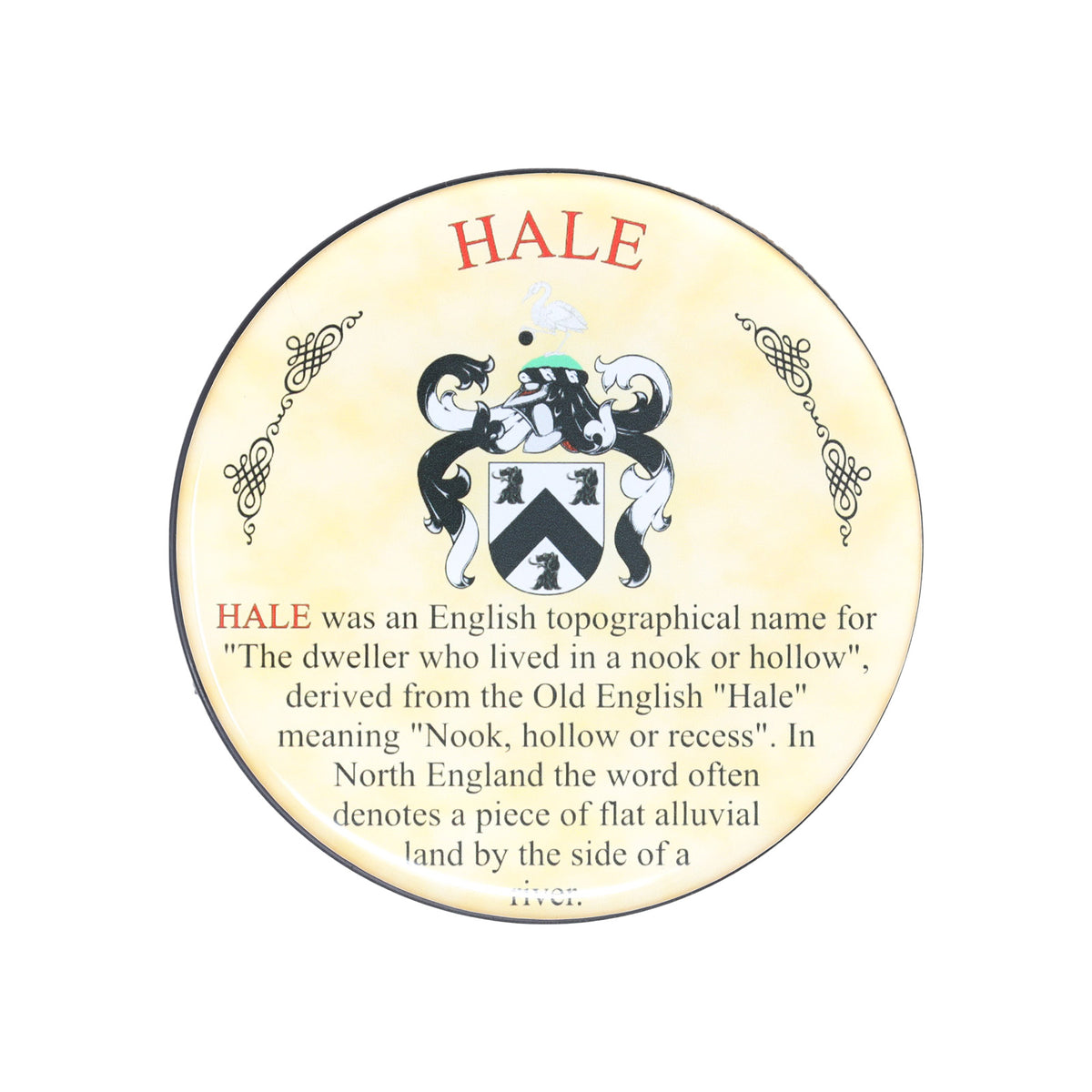 Heraldic Coaster Hale | The Scotland Shop
