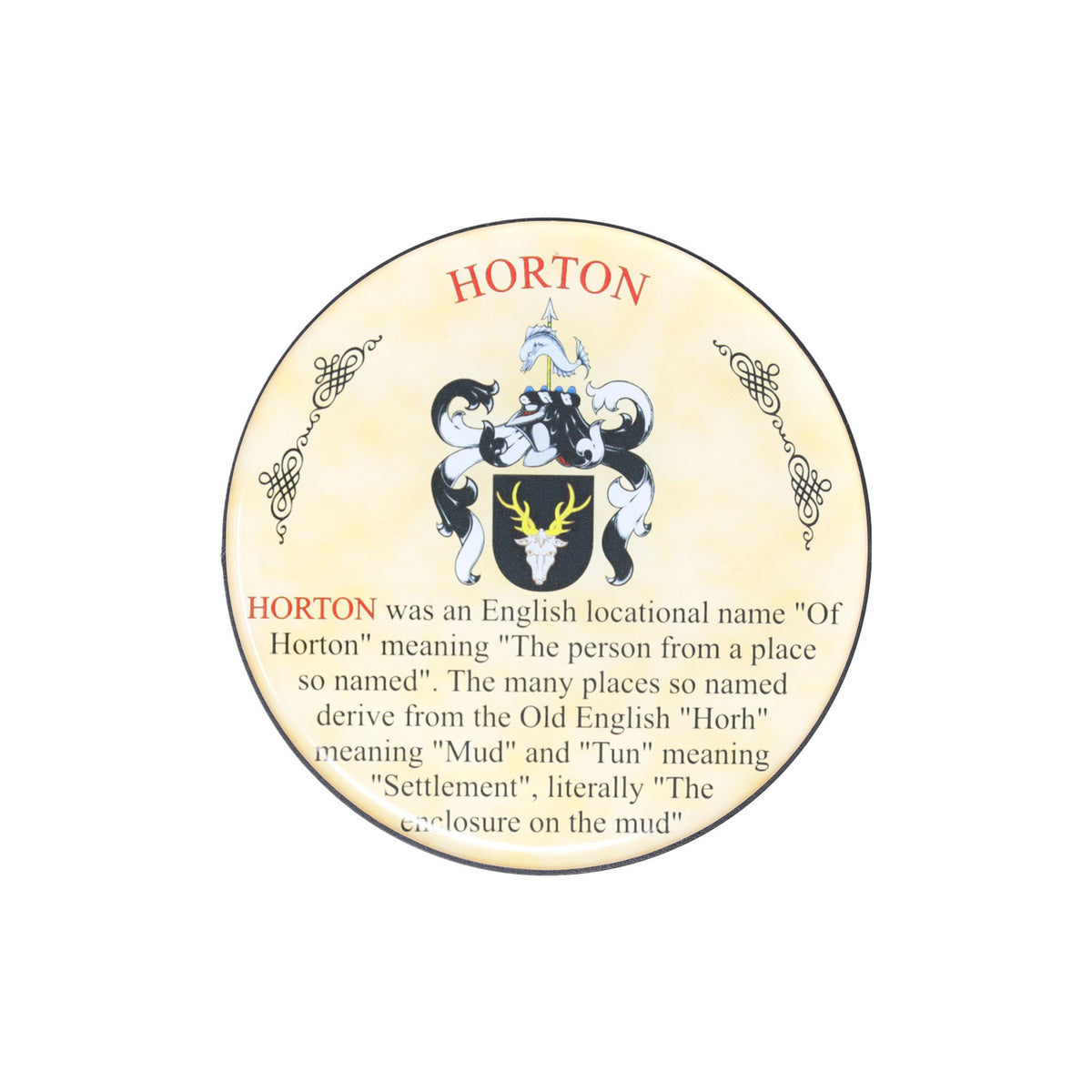 Heraldic Coaster Horton | The Scotland Shop
