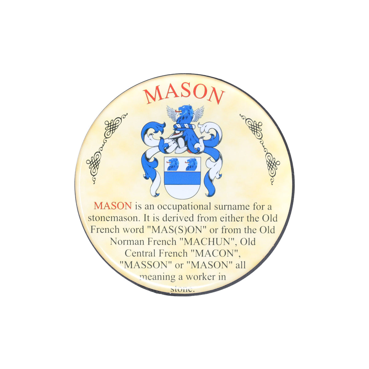 Heraldic Coaster Mason | The Scotland Shop