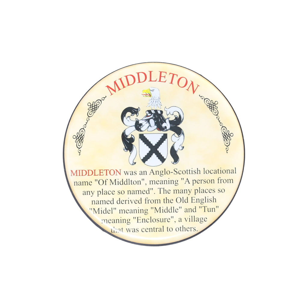 Heraldic Coaster Middleton | The Scotland Shop