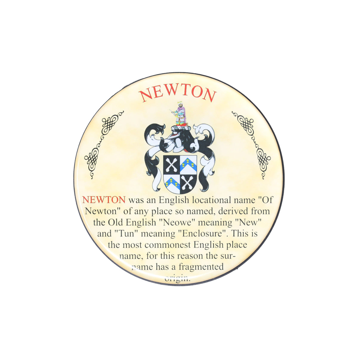 Heraldic Coaster Newton | The Scotland Shop