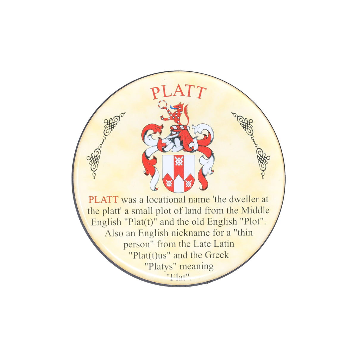 Heraldic Coaster Platt | The Scotland Shop