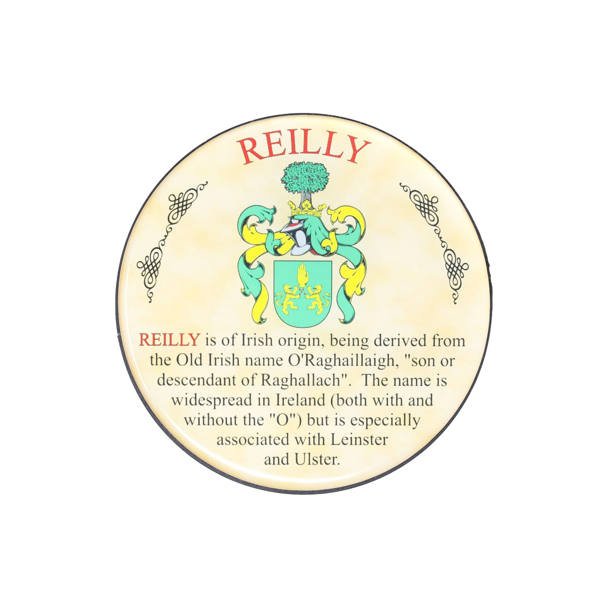 Heraldic Coaster Reilly | The Scotland Shop