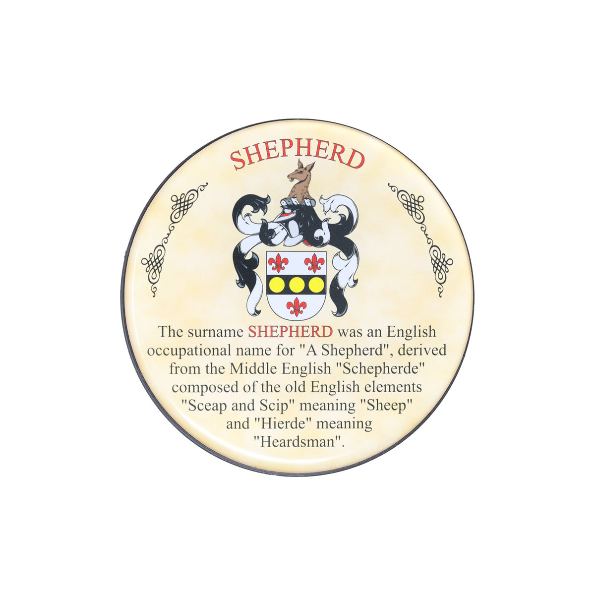 Heraldic Coaster Shepherd | The Scotland Shop