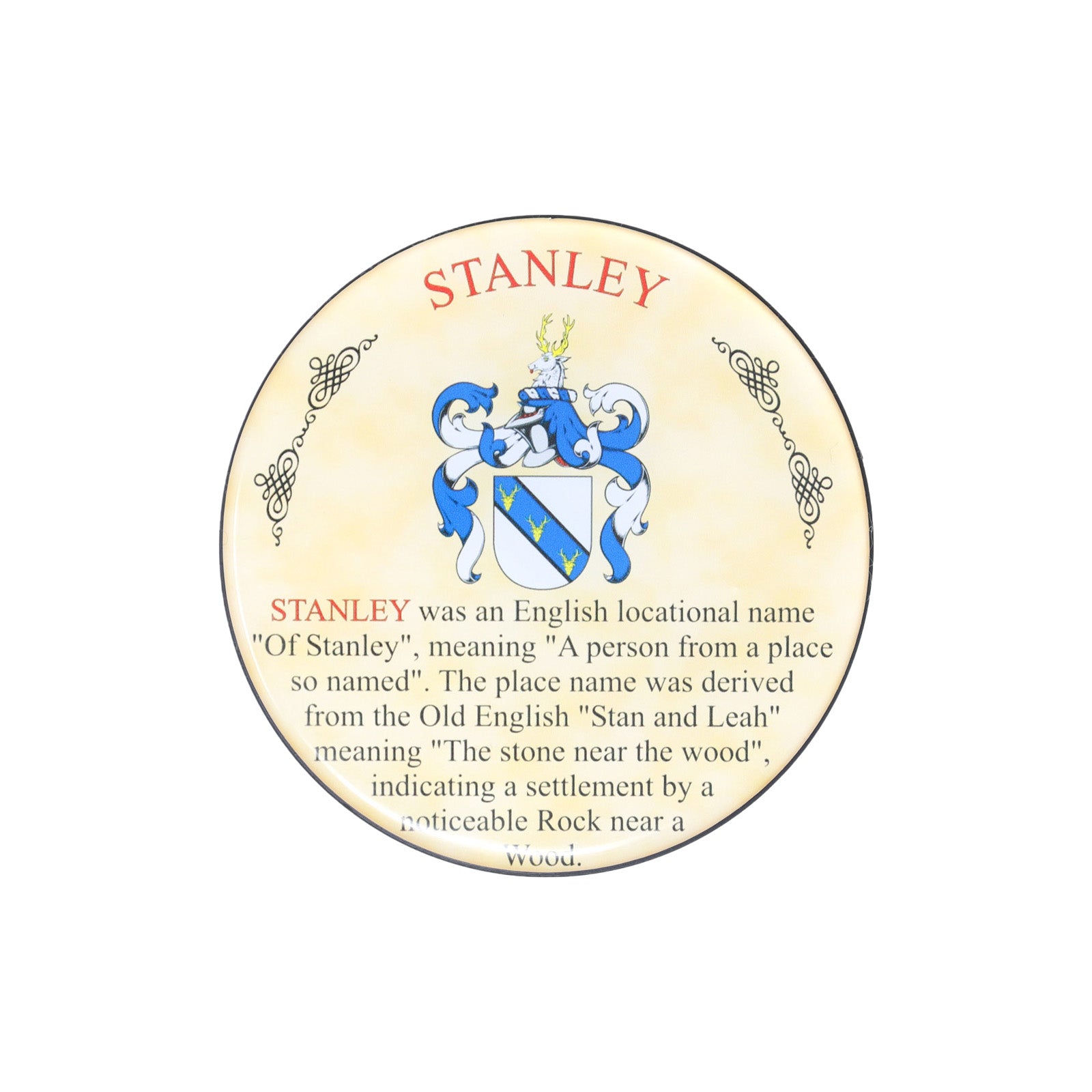 Heraldic Coaster Stanley | The Scotland Shop