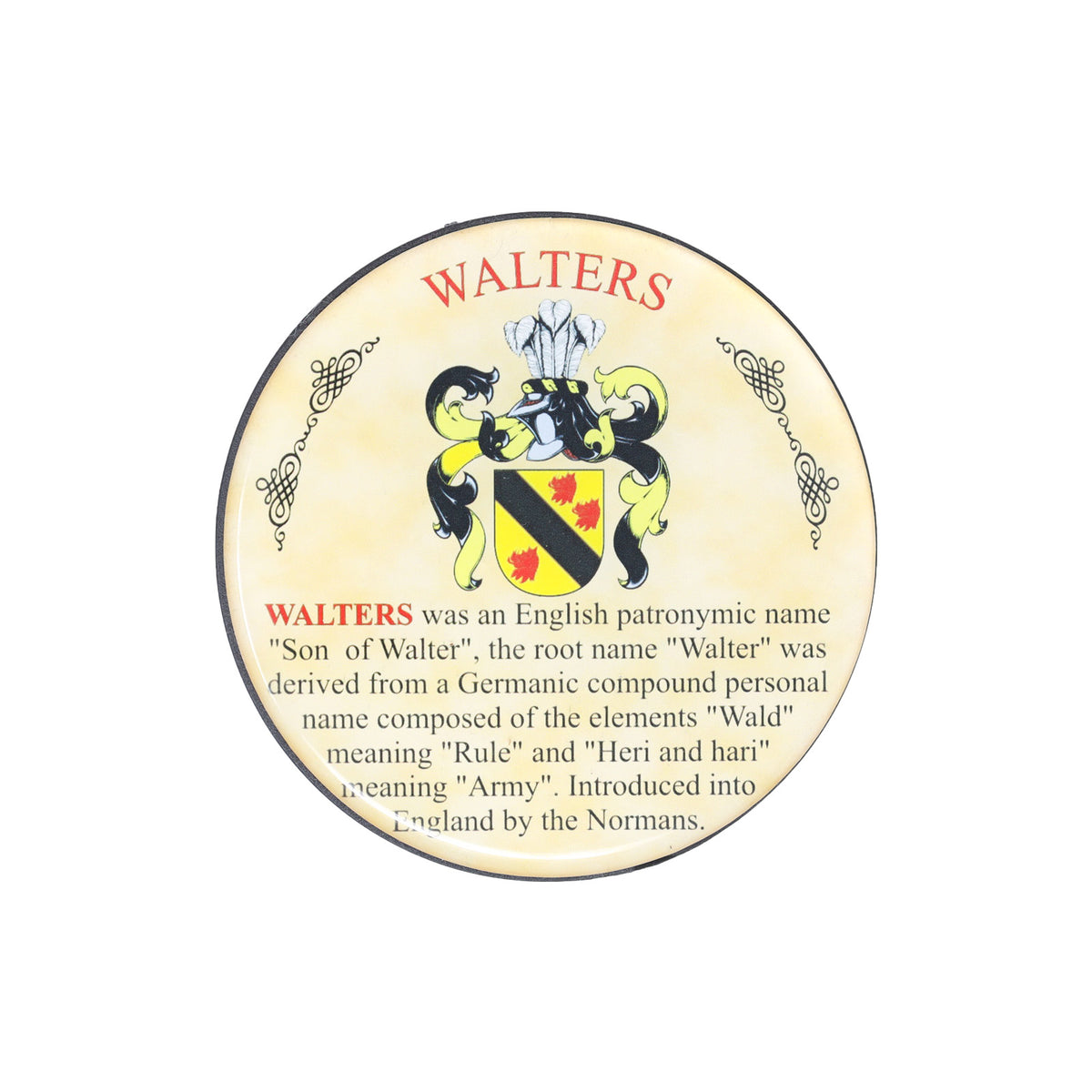 Heraldic Coaster Walters | The Scotland Shop