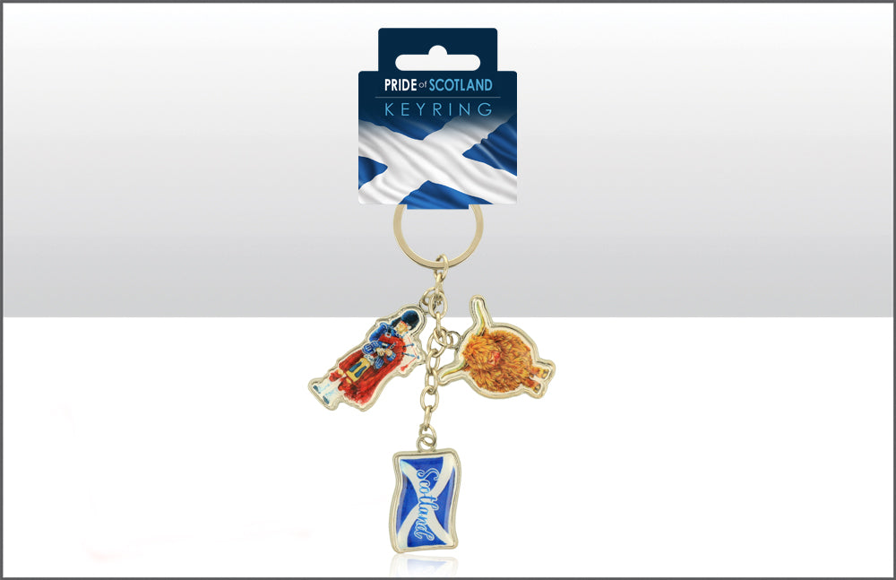Scotland Watercolour Charm Keyring | The Scotland Shop