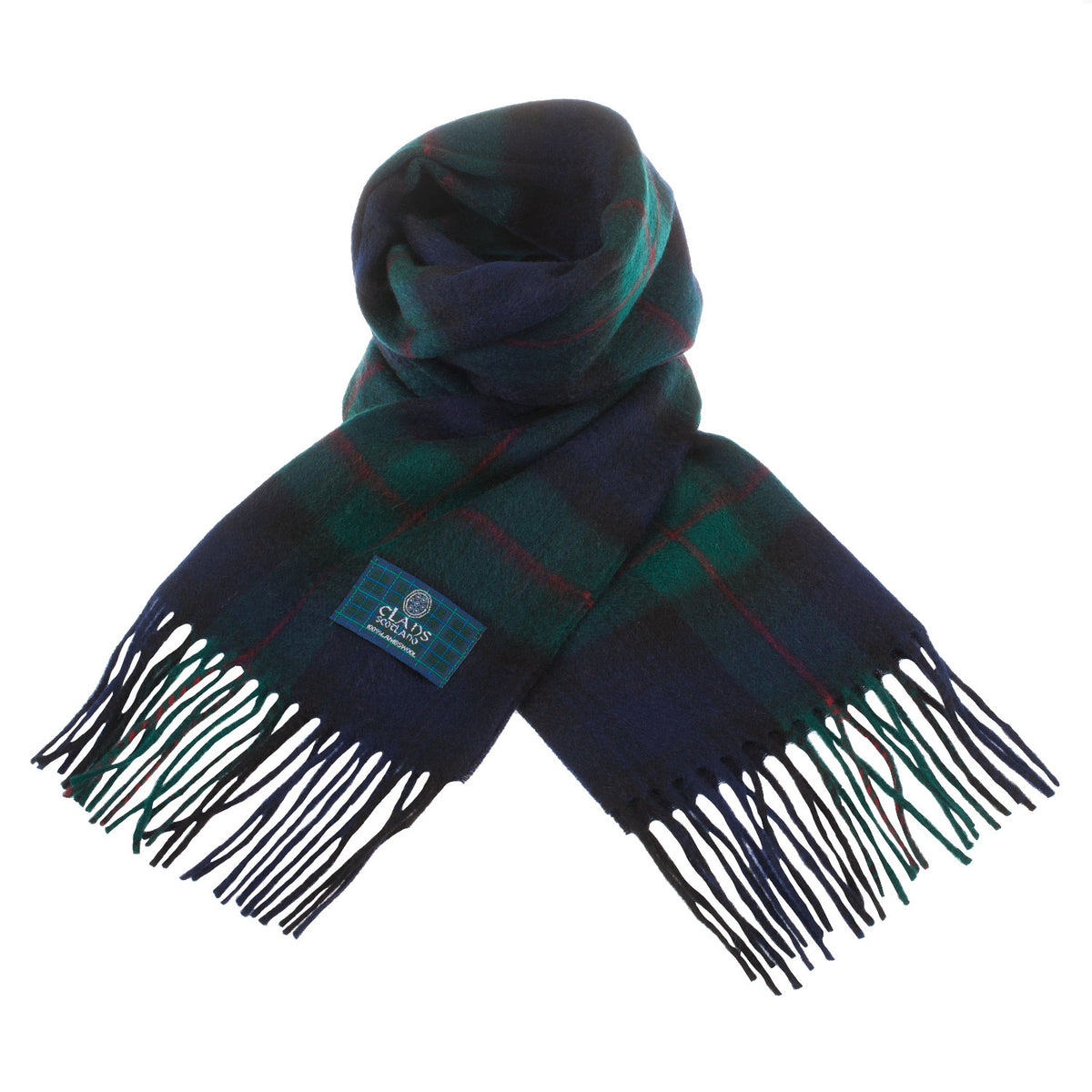 Lambswool Scottish Tartan Clan Scarf MACKINLAY | The Scotland Shop