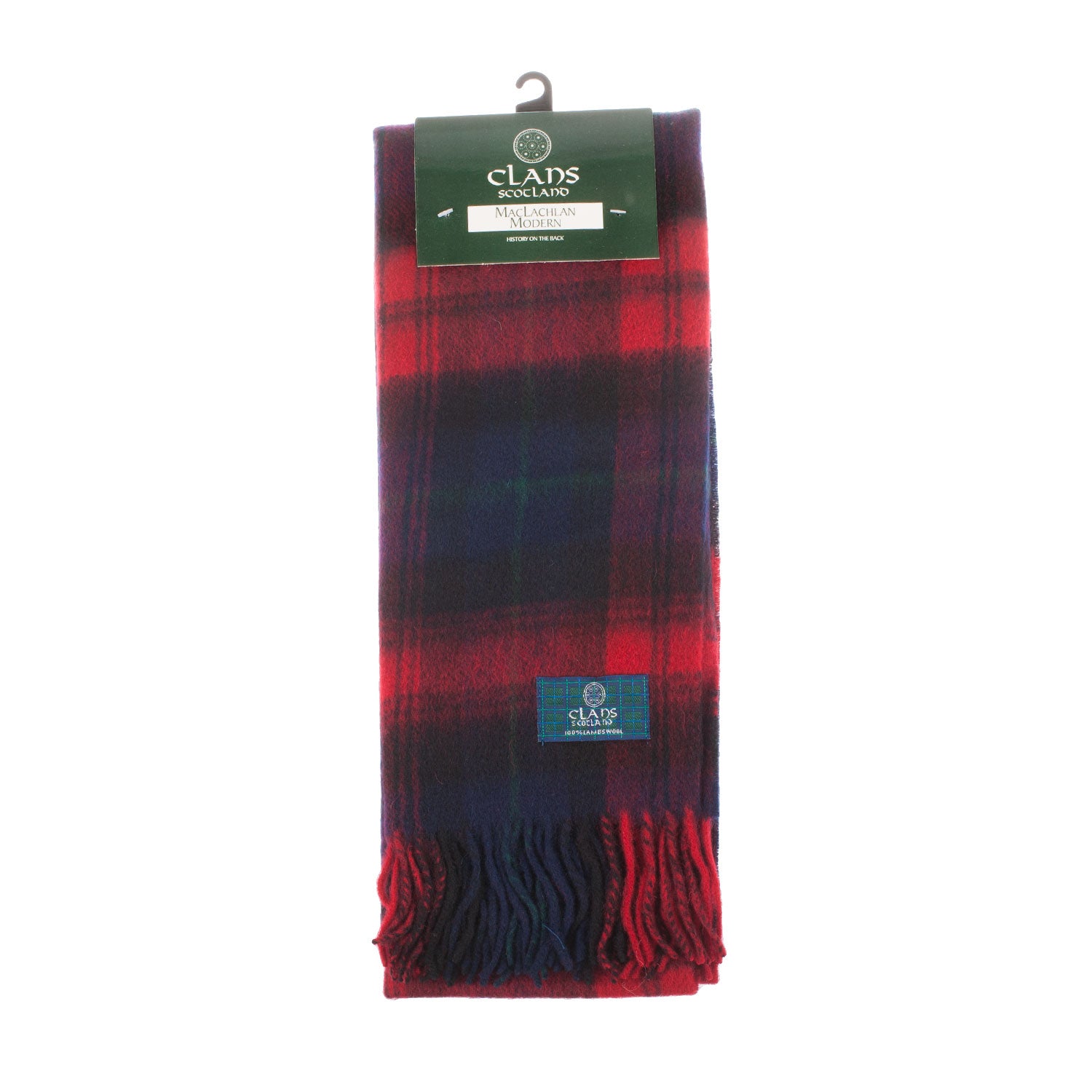 Lambswool Scottish Tartan Clan Scarf MACLACHLAN | The Scotland Shop