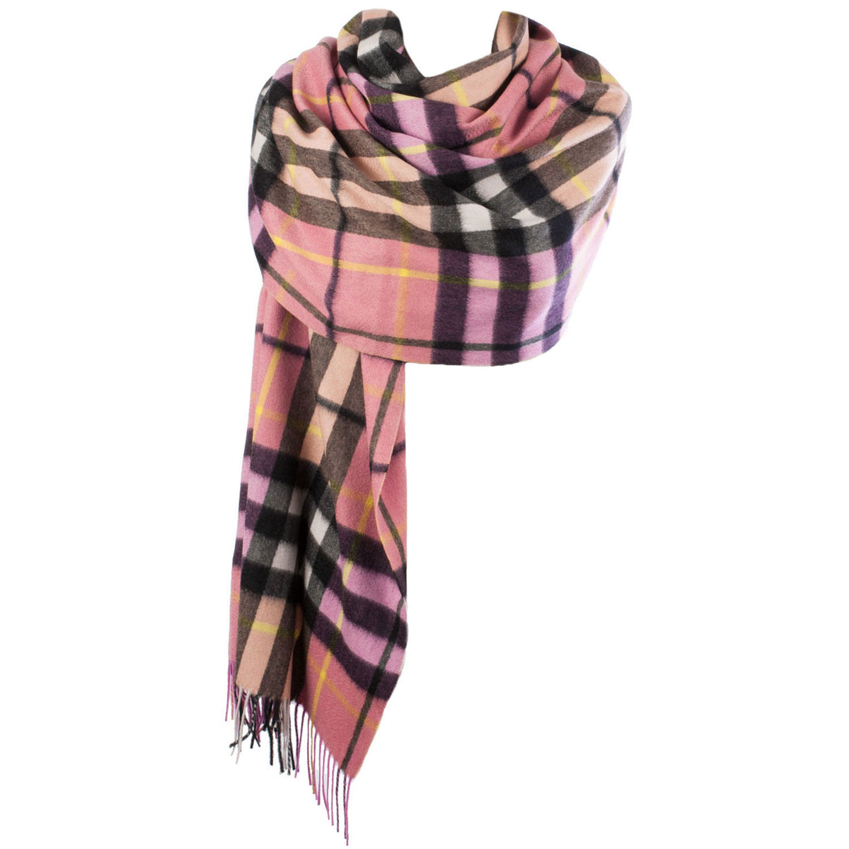 Edinburgh Cashmere Stole RASPBERRY PINK | The Scotland Shop