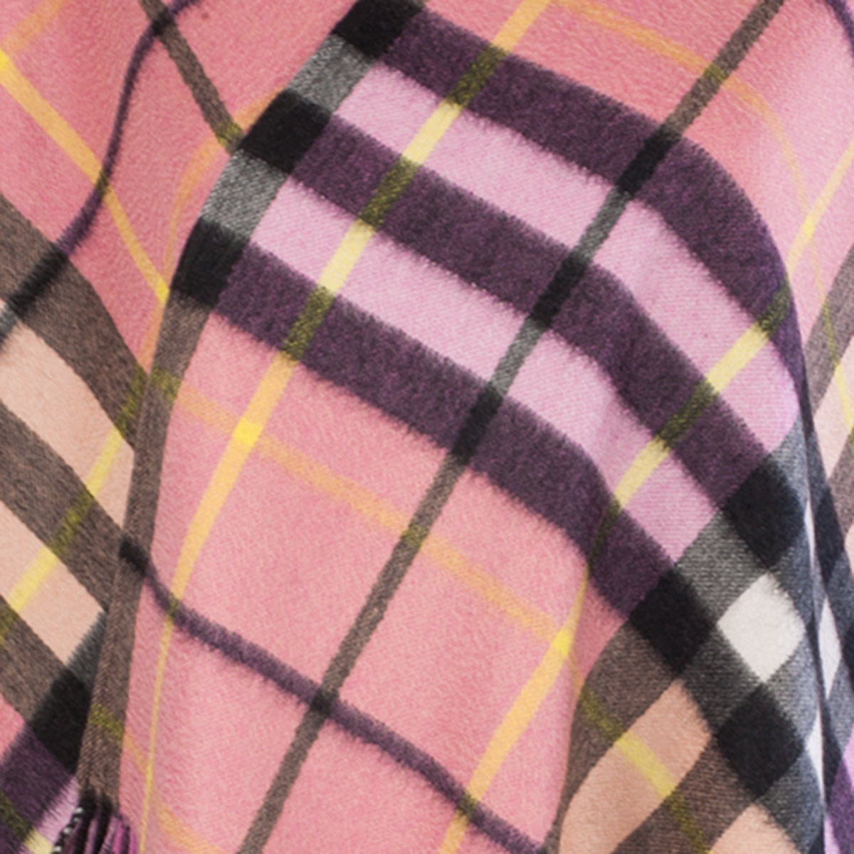 Edinburgh Cashmere Mini Cape RASPBERRY PINK | The Scotland Shop