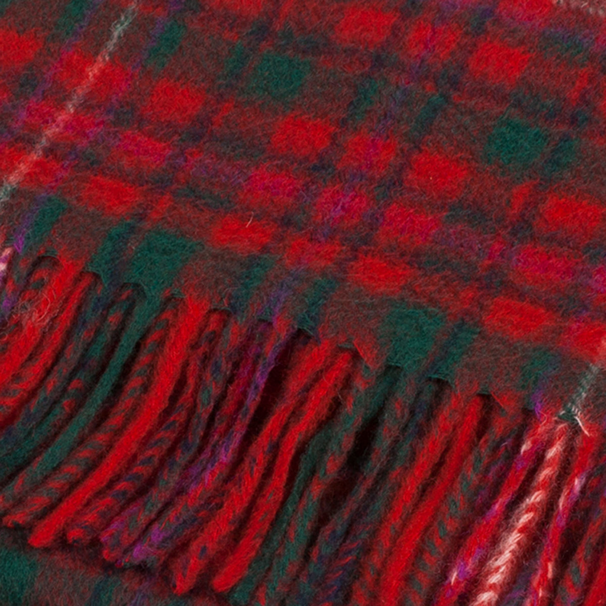 Cashmere Scottish Tartan Clan Scarf MACKINNON RED | The Scotland Shop