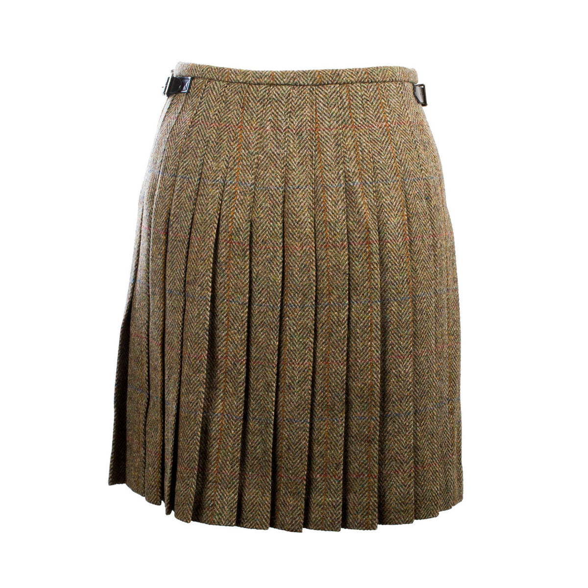 Harris Tweed Ladies Bronwyn Wool Skirt Green Mix C001t | The Scotland ...
