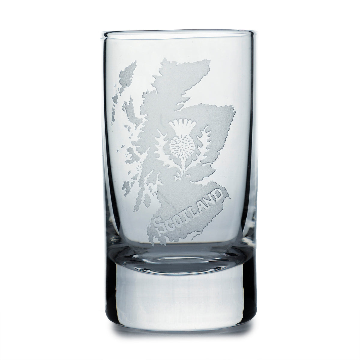 Collins Crystal Clan Shot Glass Scotland Map | The Scotland Shop